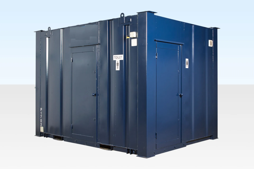 2+1 Steel Toilet Cabin 12Ft x 9Ft - TP Containers